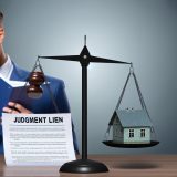 What is a judgment lien, and how does it affect property?
