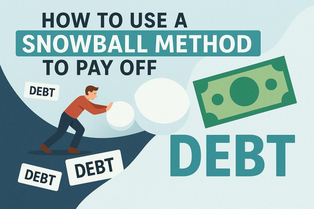 How to use a snowball method to pay off debt.