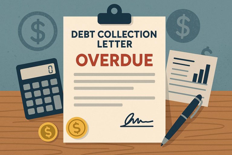 The role of debt collection letters in the recovery process.